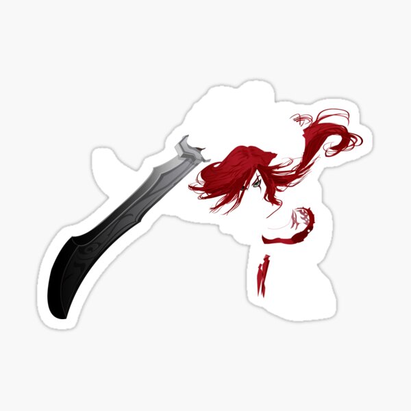 "Katarina pentakill" Sticker by Xanxus | Redbubble