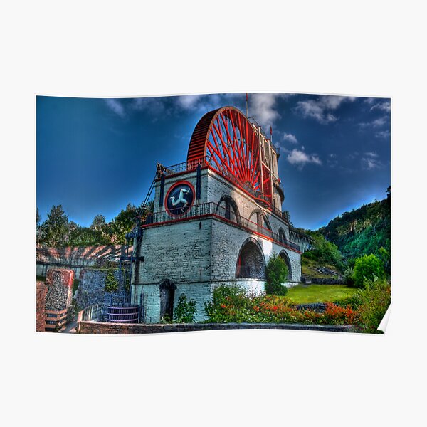 "Laxey Wheel " Poster by glphotos | Redbubble