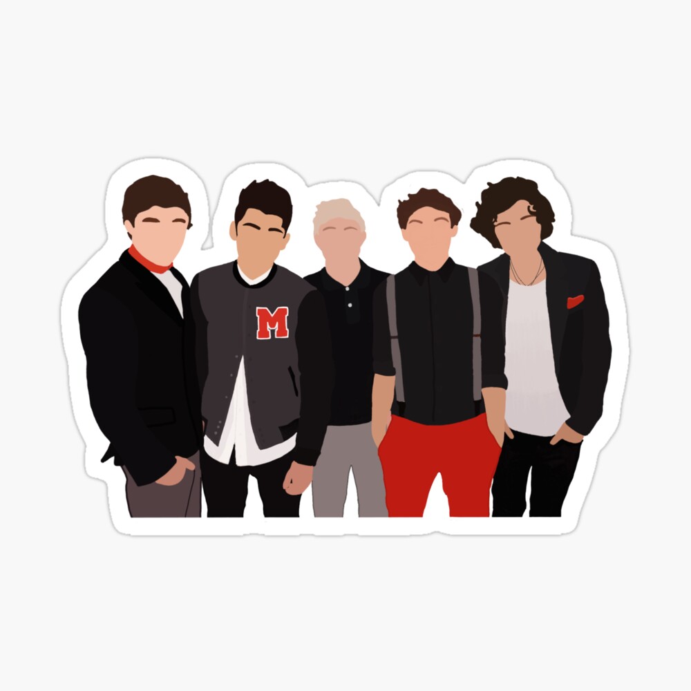 One Direction Stickers Walmart Printed Stickers Classic Monogram