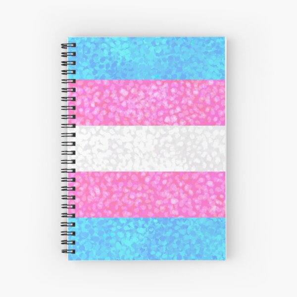 "Seurat Inspired Pride Flag - Transgender Stripes" Spiral Notebook for ...