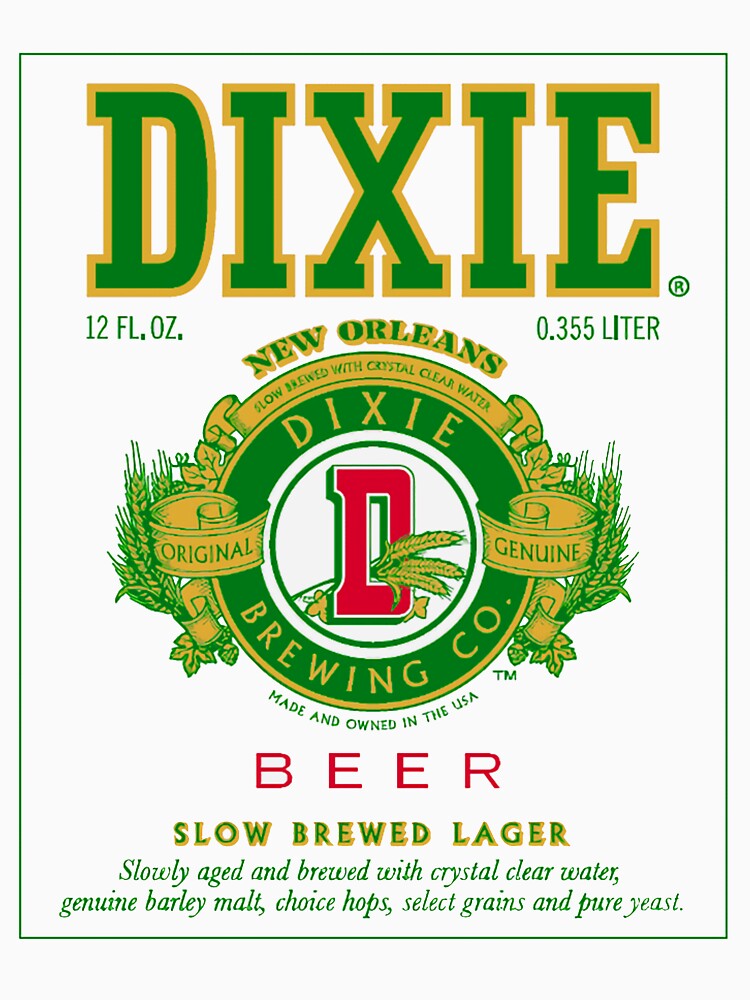 "DIXIE BEER LOGO" T-shirt for Sale by judysartins | Redbubble | drink t ...