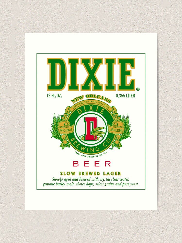 "DIXIE BEER LOGO" Art Print for Sale by judysartins | Redbubble