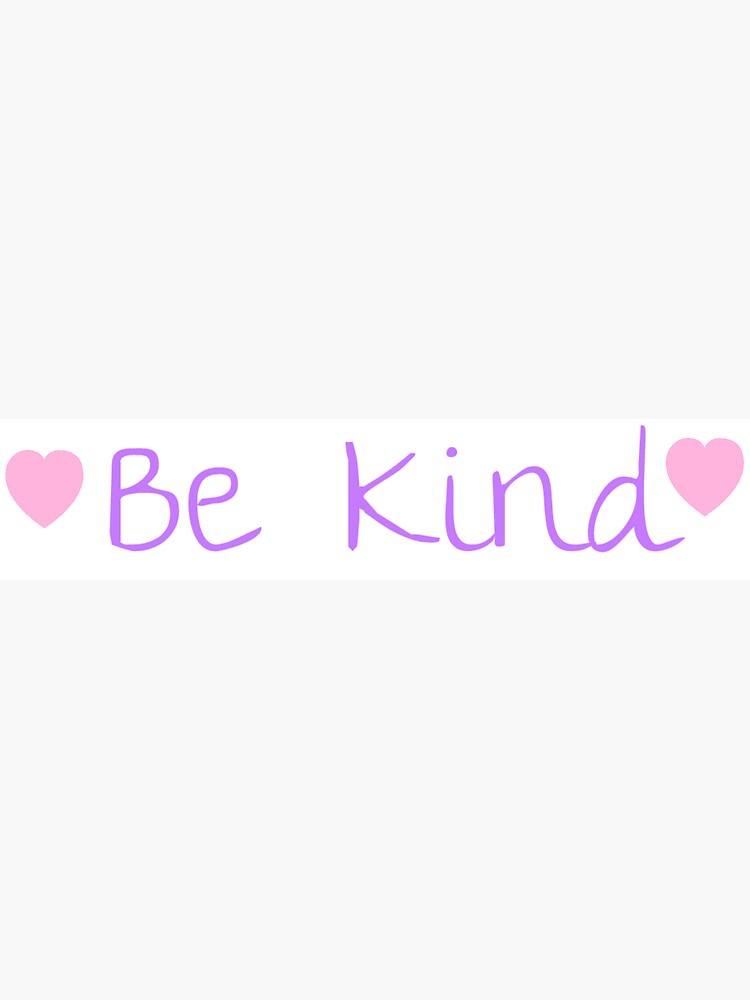 "Purple be kind with pink hearts" Sticker for Sale by AestheticLover3 ...