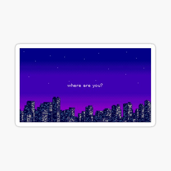 "Where are you?" Sticker by Ava2606 | Redbubble