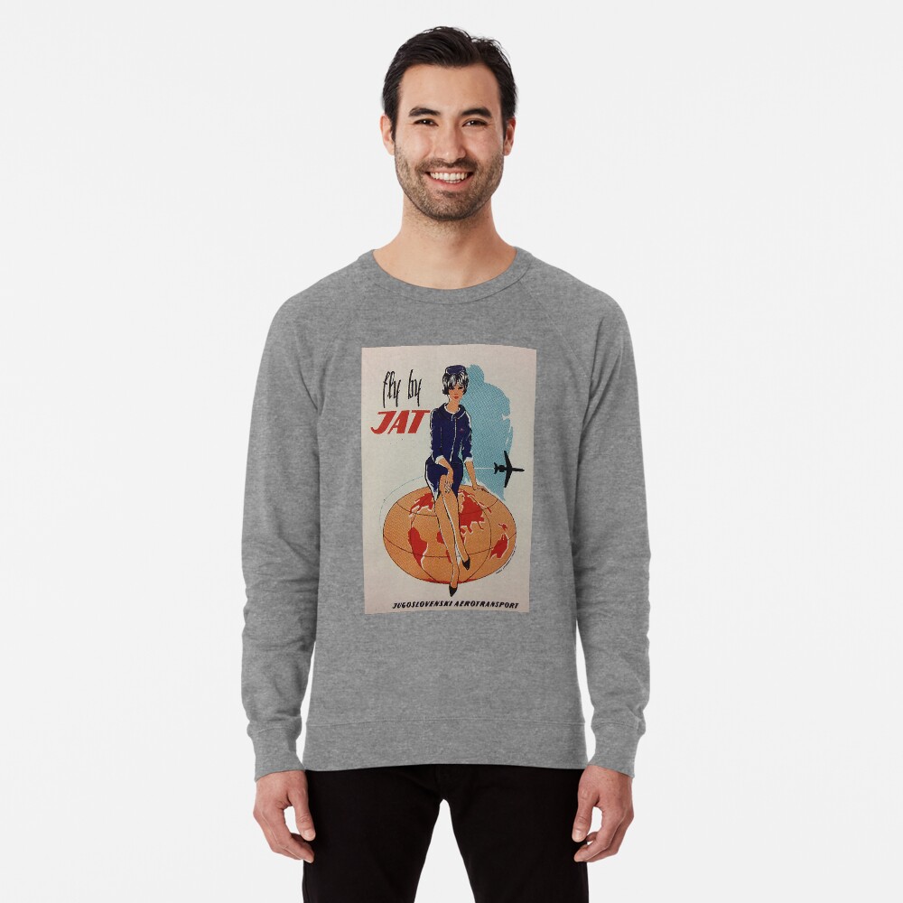 "Fly by JAT vintage travel poster" Poster by stickart-marek | Redbubble