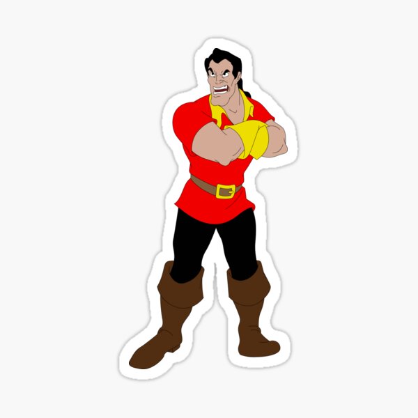 "Gaston" Sticker for Sale by Keanny1995 | Redbubble
