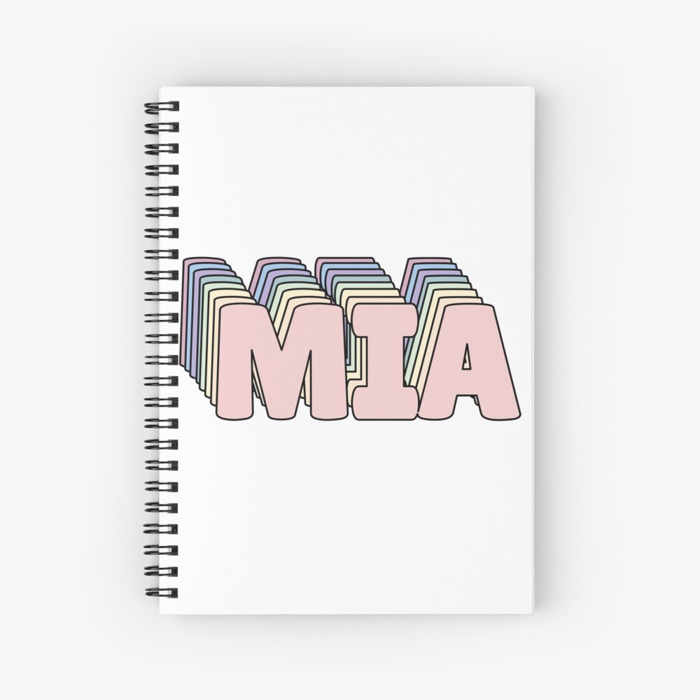 "Mia Name" Sticker for Sale by ashleymanheim | Redbubble