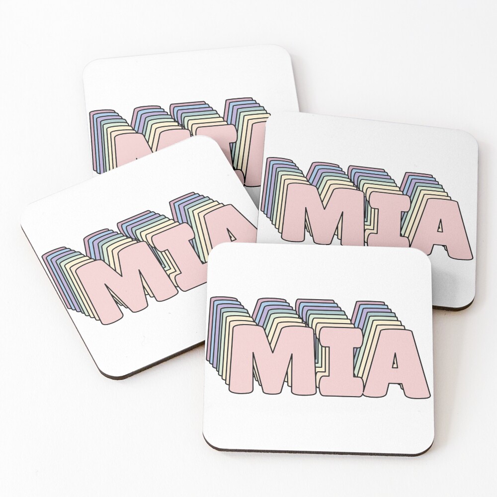 "Mia Name" Sticker for Sale by ashleymanheim | Redbubble