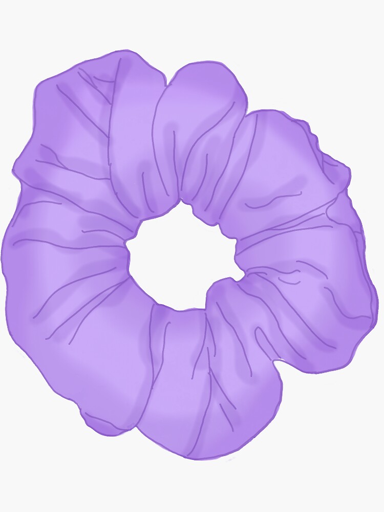 "Purple Aesthetic Scrunchie" Sticker for Sale by Ssazhda13 | Redbubble
