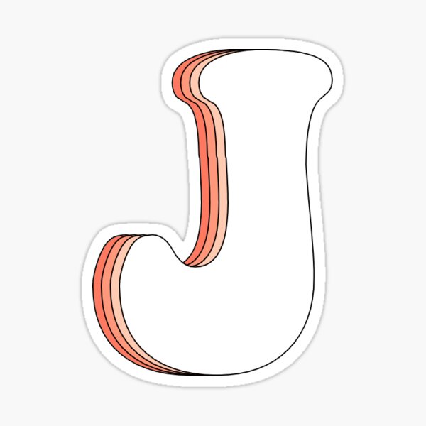 "letter "j" sticker" Sticker for Sale by anastasiamanias | Redbubble