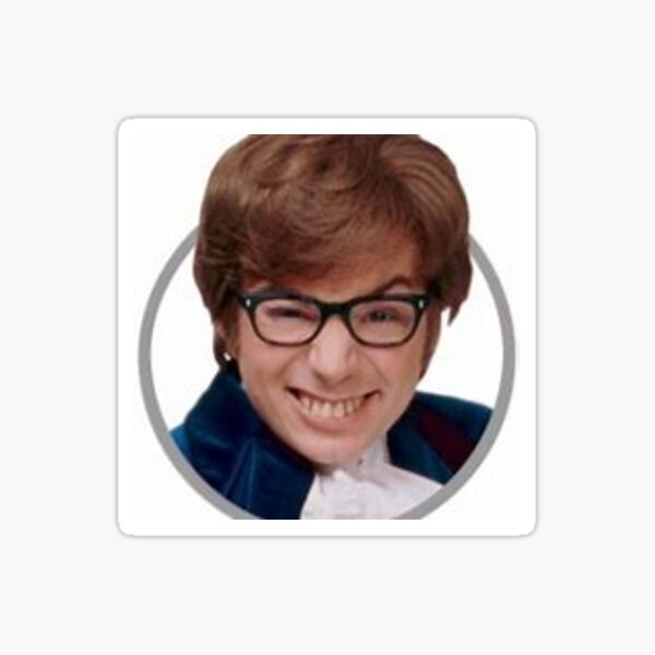 "Austin Powers" Sticker for Sale by dude its Ava | Redbubble