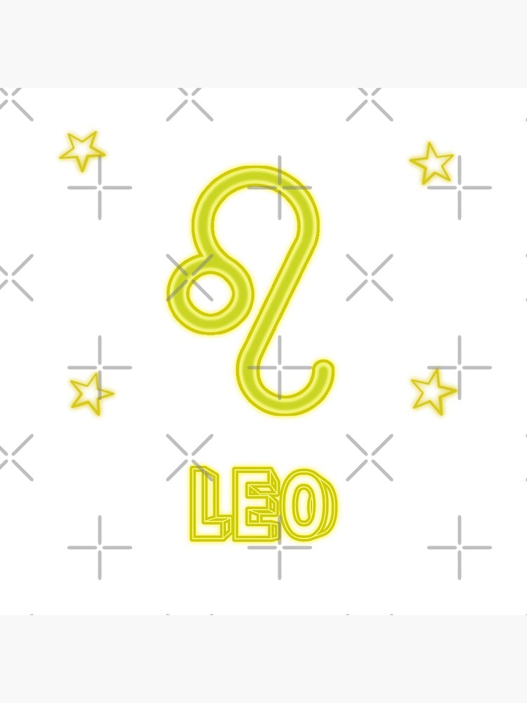 "neon yellow leo sticker pack" Poster for Sale by hopecreations | Redbubble