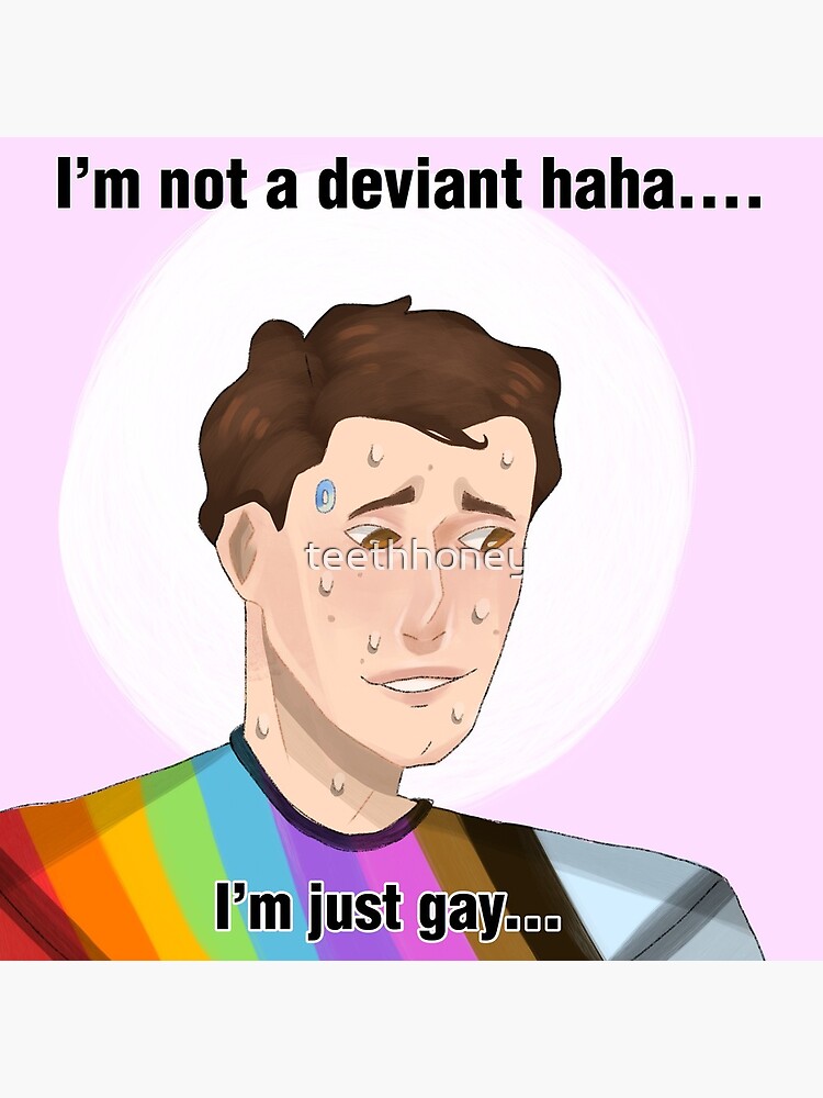 "Connor deviancy meme Detroit Become Human" Art Print for Sale by ...