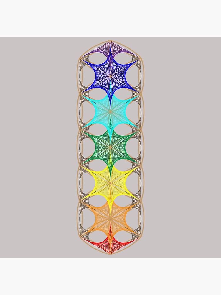 "String Art Chakras In Flower Of Life " Poster by ArteBeta2010 | Redbubble