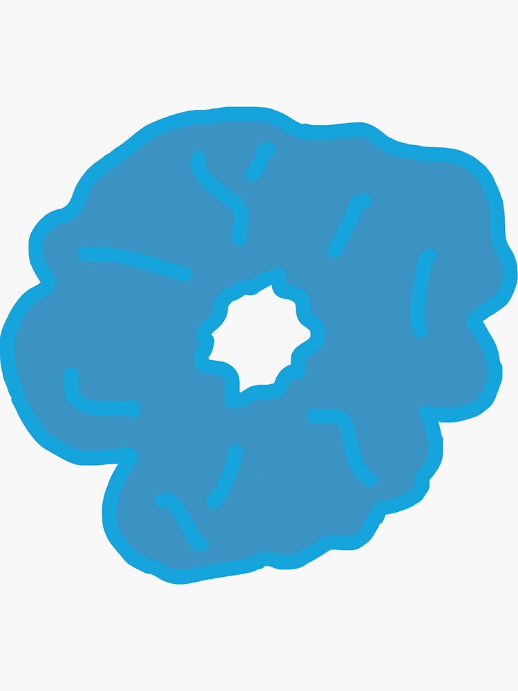 "VSCO GIRL BLUE SCRUNCHIE STICKER" Sticker for Sale by aasystickers ...