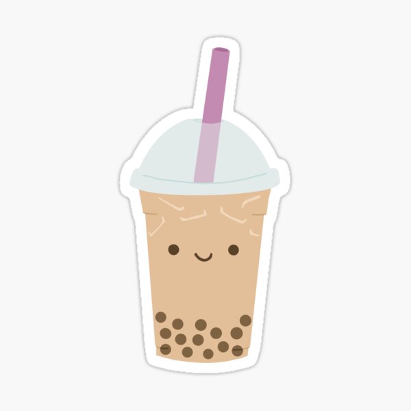 "Cute Milk Tea" Sticker by pentip-pip | Redbubble