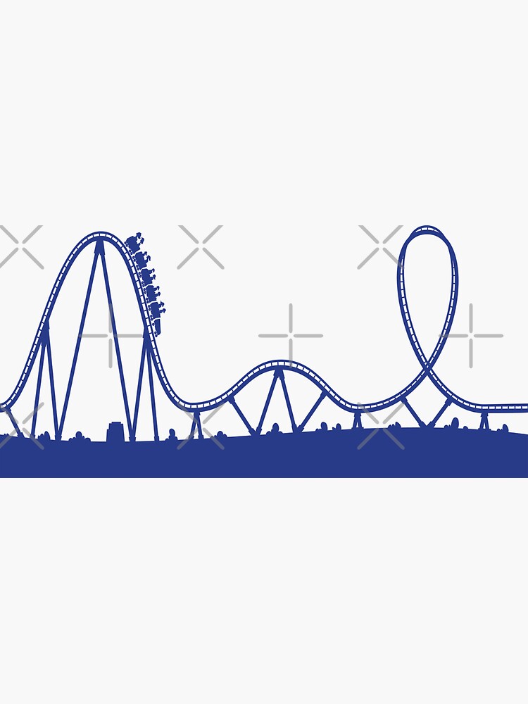 "Roller Coaster" Sticker by affwebmm | Redbubble