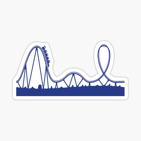 "Roller Coaster" Sticker by affwebmm | Redbubble