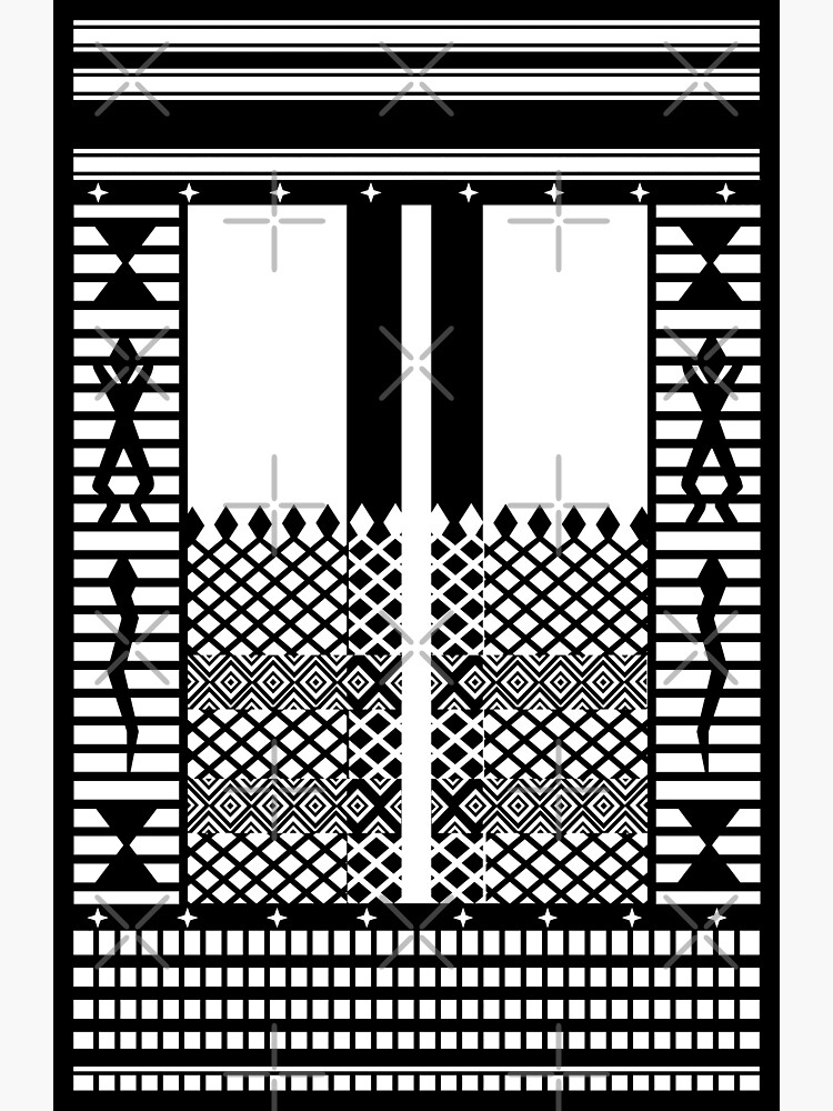 "Benguet Weave black & white" Poster for Sale by JIJgalaxy | Redbubble