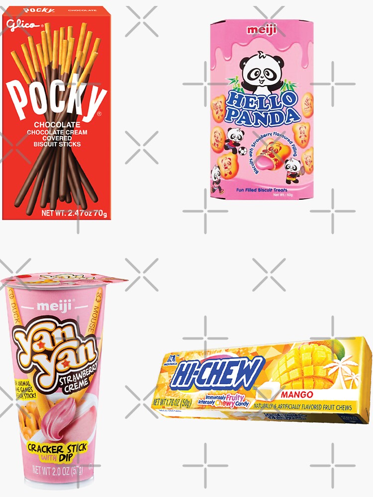 "Asian Snacks" Sticker for Sale by jollychan02 | Redbubble