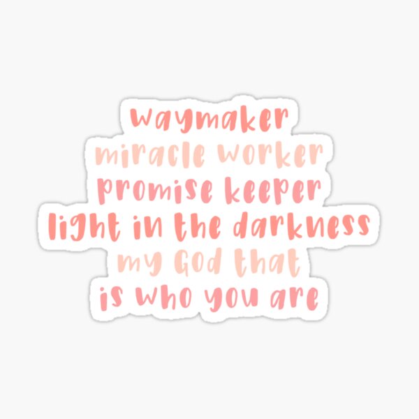 Waymaker Gifts & Merchandise | Redbubble