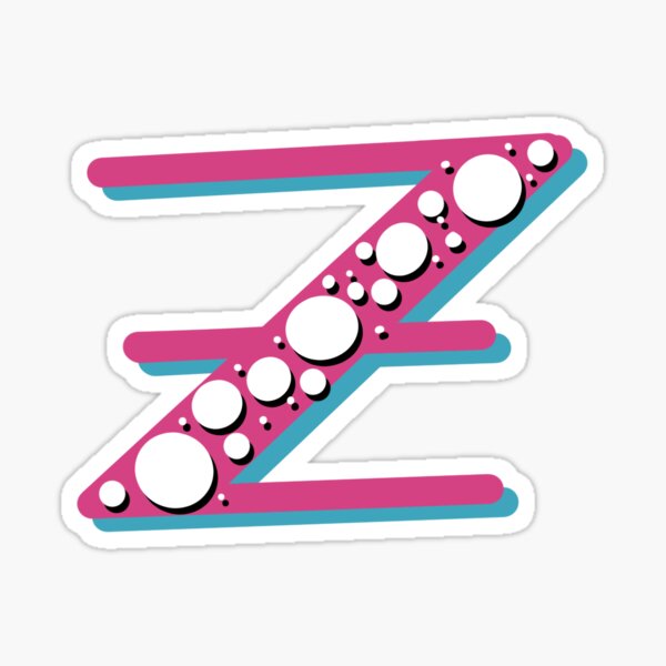 "letter z " Sticker for Sale by elisemjones | Redbubble