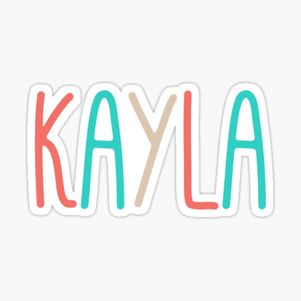 "Kayla " Sticker for Sale by zoeebeck | Redbubble