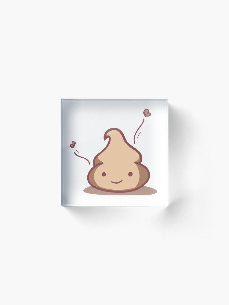 "Cute Poop Pastel Colored" Acrylic Block by PascalineBlaise | Redbubble