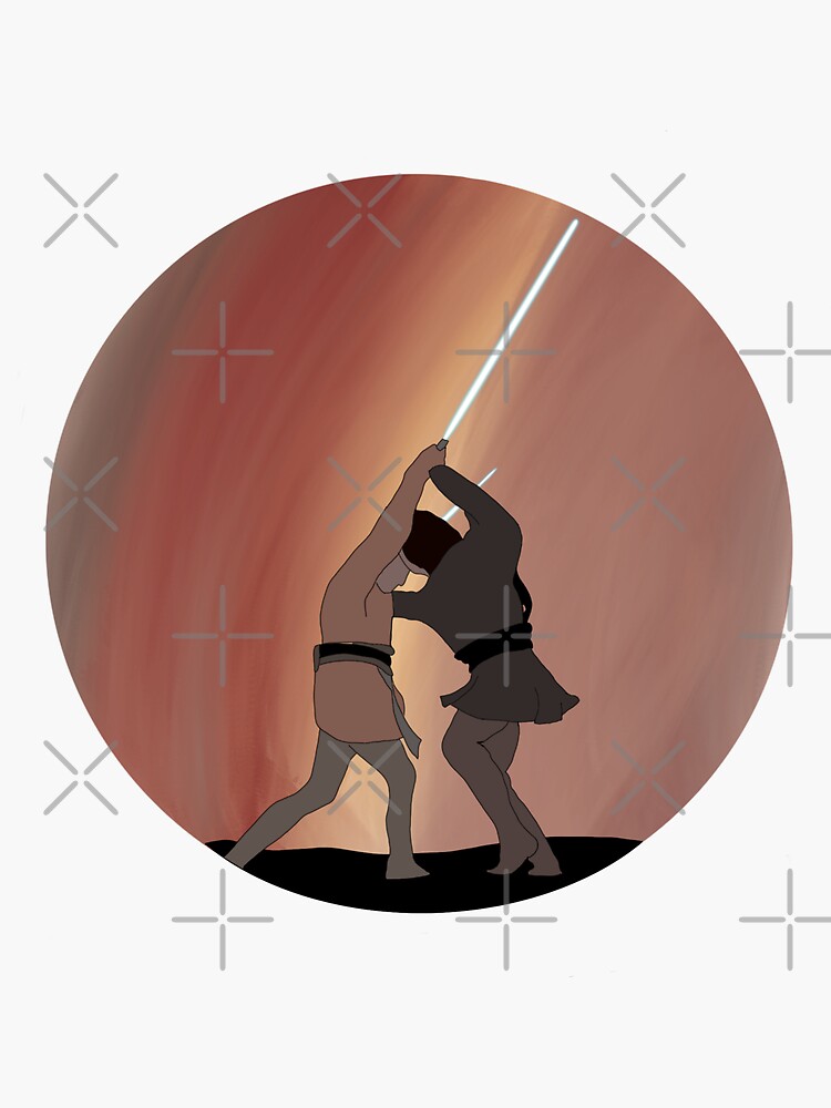 "Mustafar battle " Sticker by lucystickers3 | Redbubble