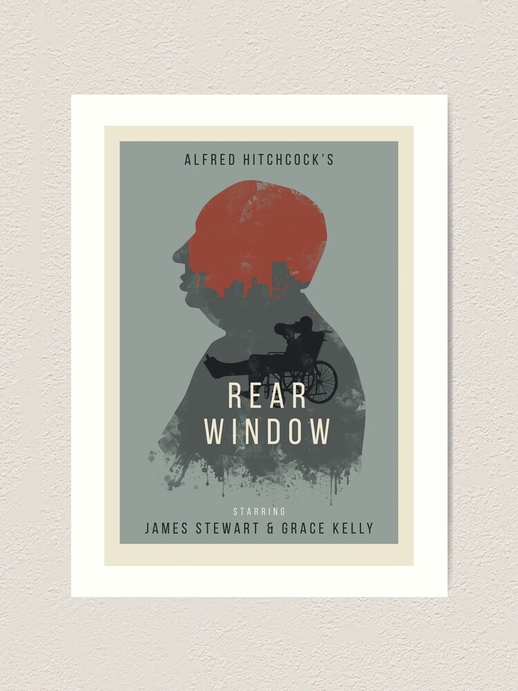 "Alfred Hitchcock Rear Window" Art Print for Sale by MonoMagic | Redbubble