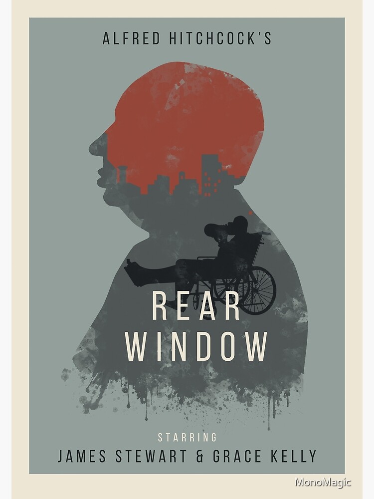 "Alfred Hitchcock Rear Window" Poster for Sale by MonoMagic | Redbubble