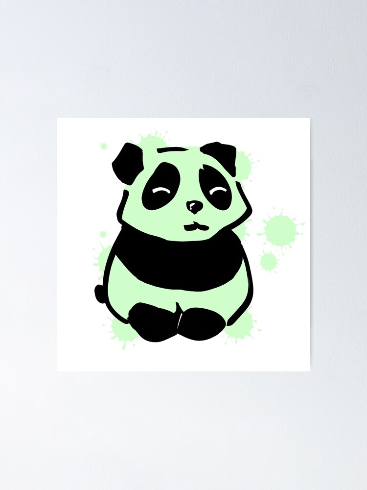 "Panda Splatter" Poster by AvengingWolf91 | Redbubble