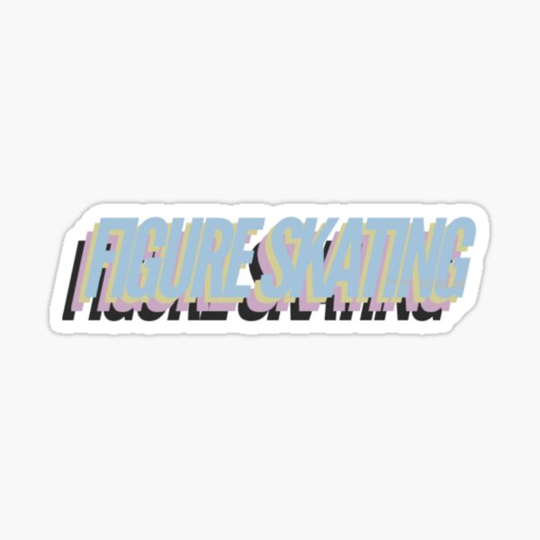 "Figure Skating Word Art " Sticker for Sale by AthenaPlays | Redbubble