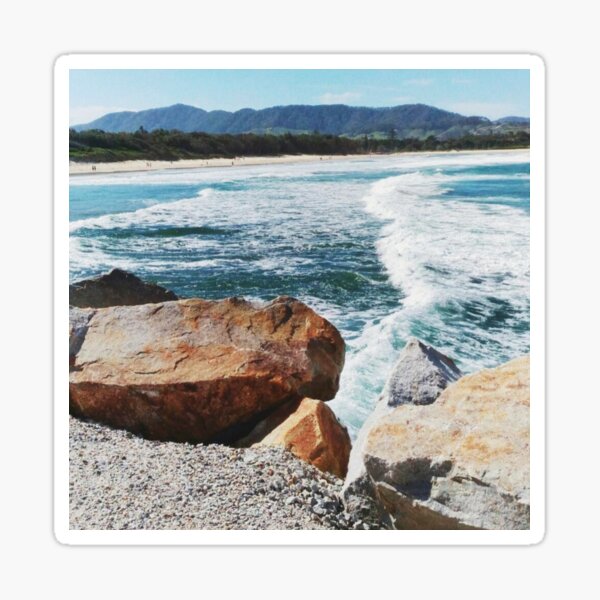 "Sea Side Rocks" Sticker for Sale by studio-k | Redbubble