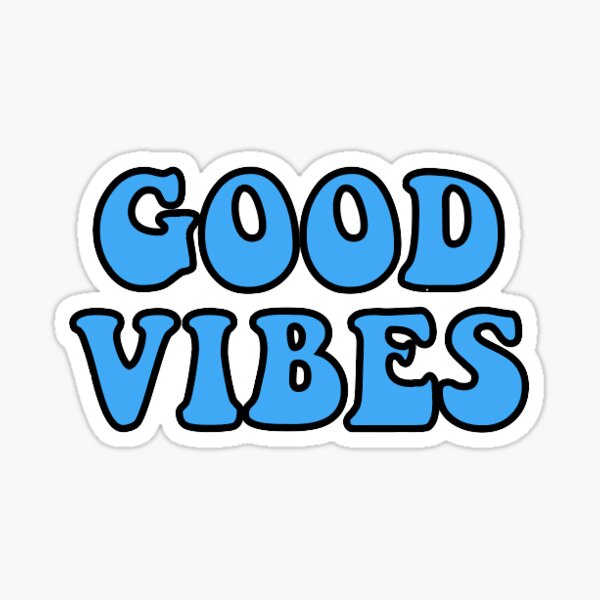 "Good Vibes" Sticker for Sale by TLdesigns | Redbubble