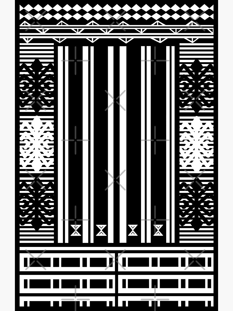 "Kalinga Weave black & white" Poster for Sale by JIJgalaxy | Redbubble