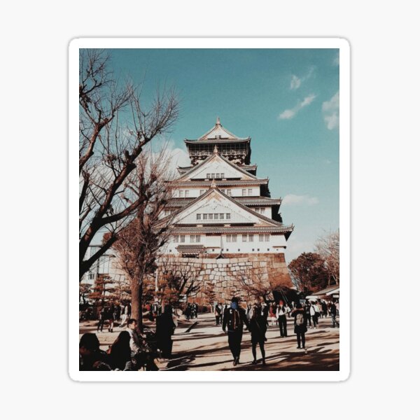 "Japan Osaka Castle" Sticker for Sale by studio-k | Redbubble