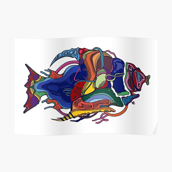 "Colorful fish" Poster by TheLanPro | Redbubble