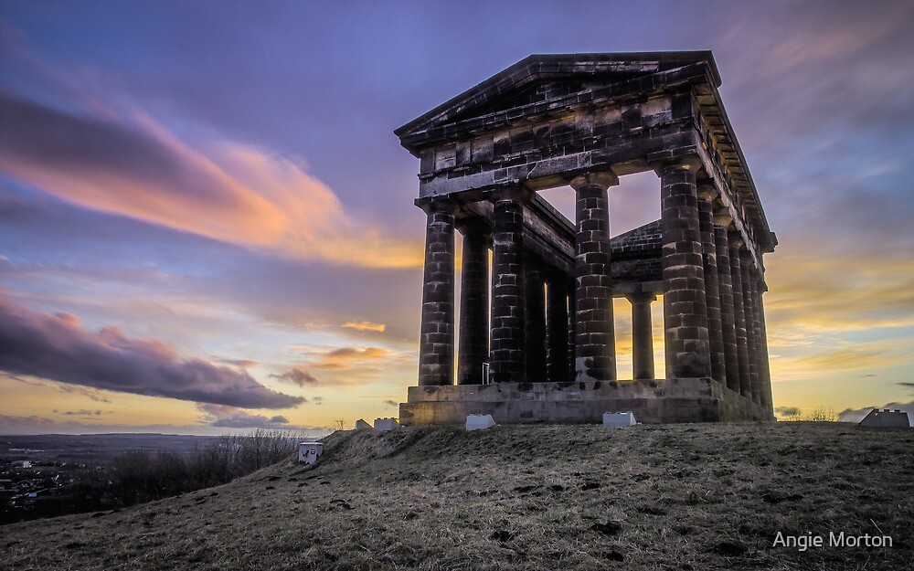 "Penshaw Monument Sunset 2" by Angie Morton | Redbubble