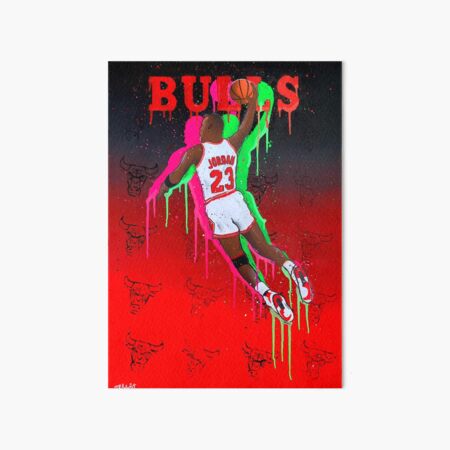 "DUNK - Michael Jordan graffiti painting by DRAutoArt" Art Board Print ...