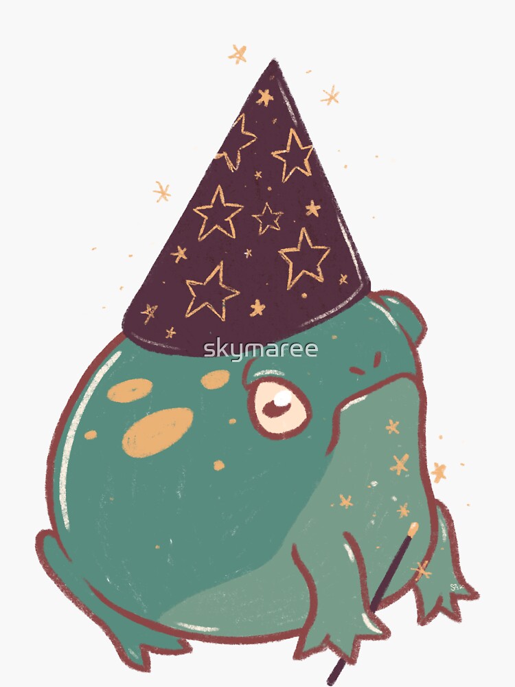 "Wizard toad" Sticker by skymaree | Redbubble