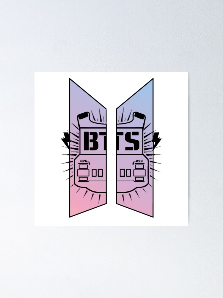 "BTS Duo logo merge print" Poster by Phoenix-Stark | Redbubble
