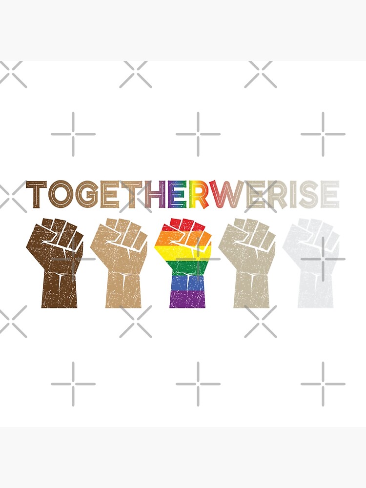 "Together We Rise" Art Print by graphicnology | Redbubble