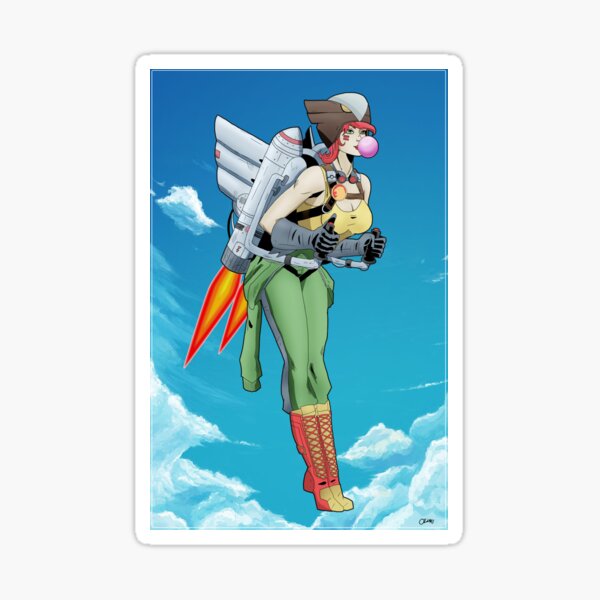 "Bombshell Hawkgirl" Sticker for Sale by steelhaven | Redbubble