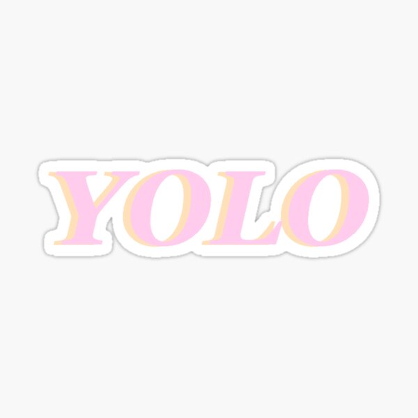 "Yolo sticker " Sticker by EllaLatch | Redbubble