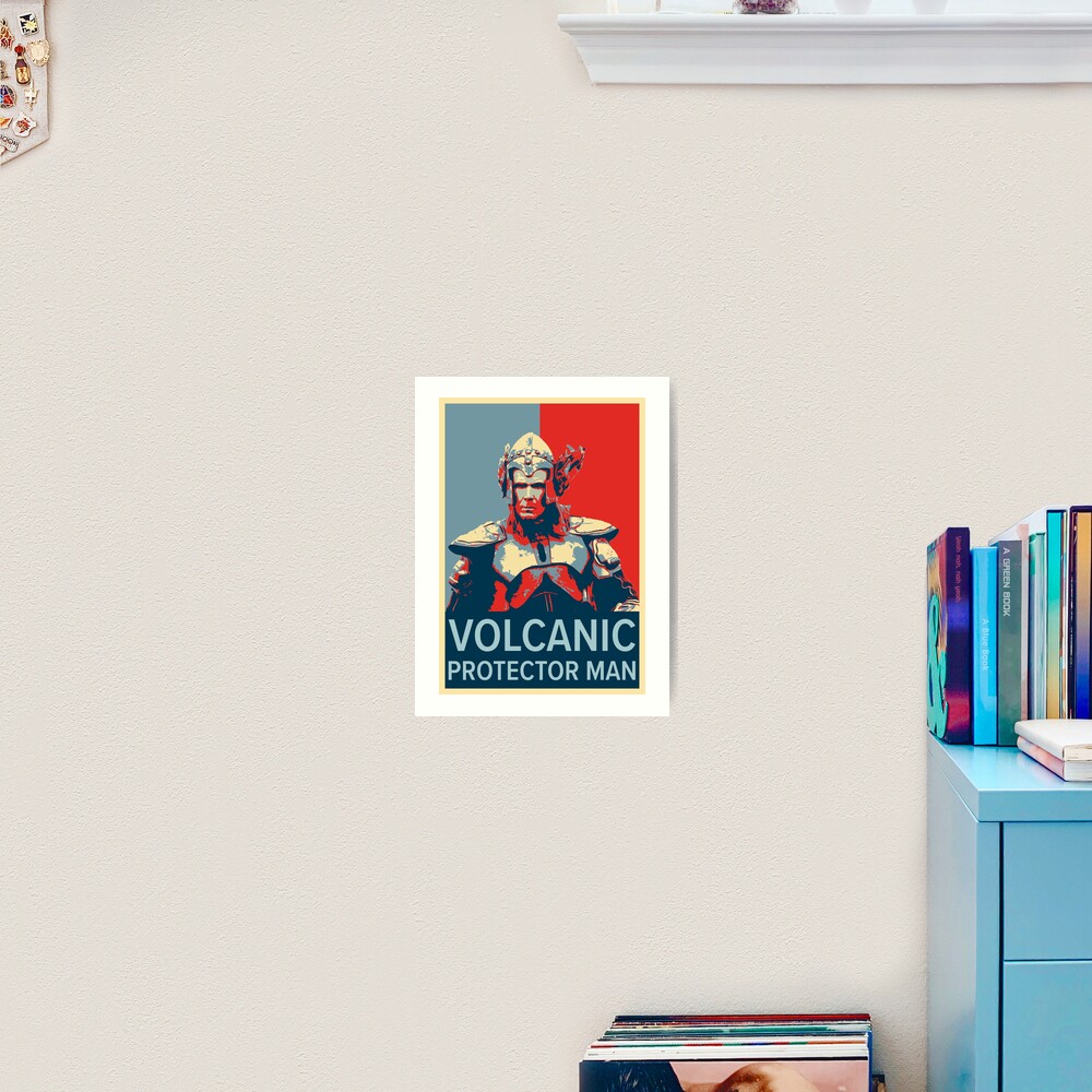 "Volcano Man Poster" Art Print for Sale by Fenjavanem | Redbubble