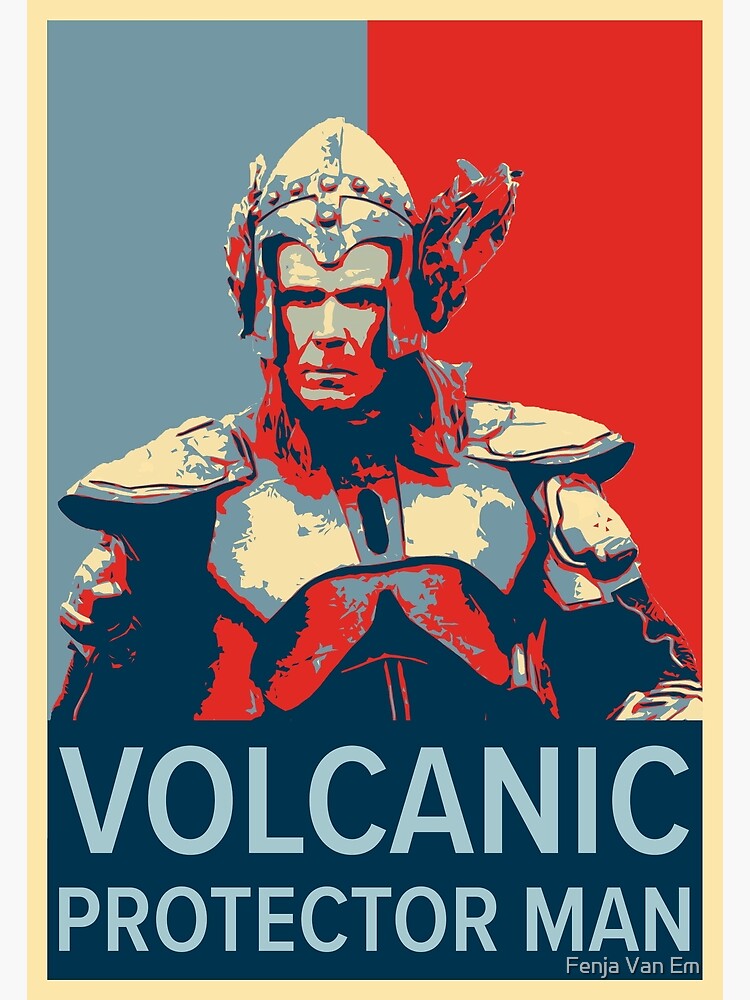 "Volcano Man Poster" Art Print for Sale by Fenjavanem | Redbubble