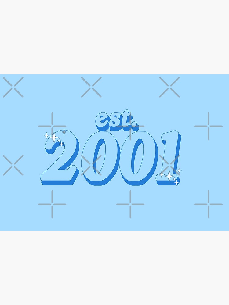 "est 2001" Mask for Sale by discostickers | Redbubble
