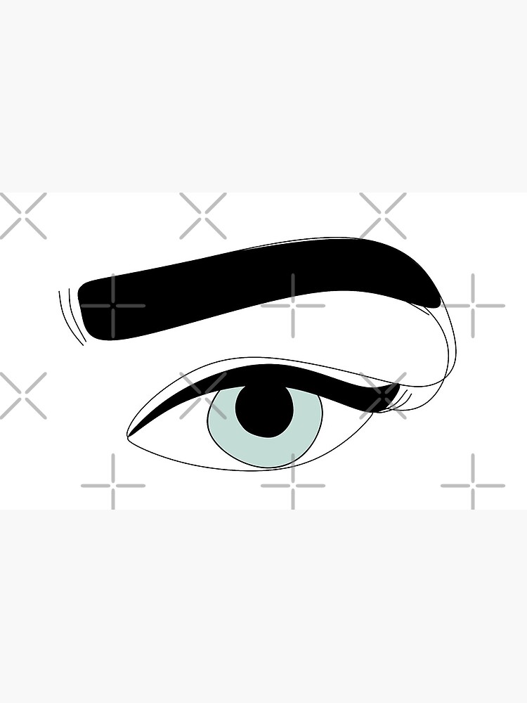 "Minimal eye logo. Line illustration of woman face. Minimalist print ...