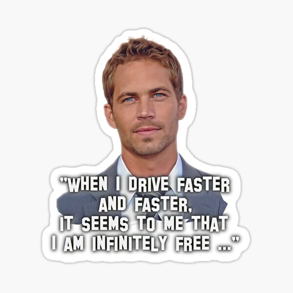 Paul Walker Stickers | Redbubble